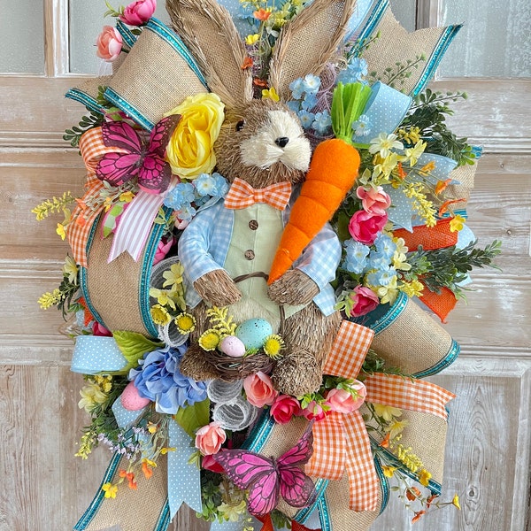 Easter Bunny Wreath - Etsy