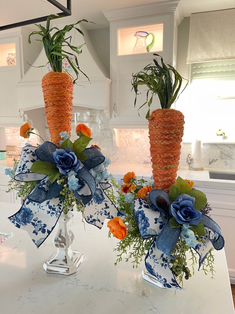 Easter Carrot Candlesticks Carrot Decor Easter Decor Carrot | Etsy