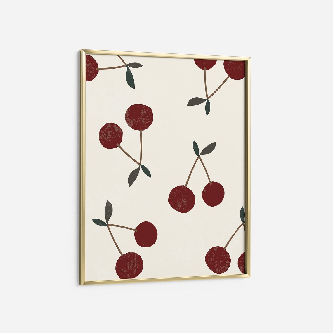 Cherries Wall Art INSTANT DOWNLOAD Cherry Poster Kitchen | Etsy