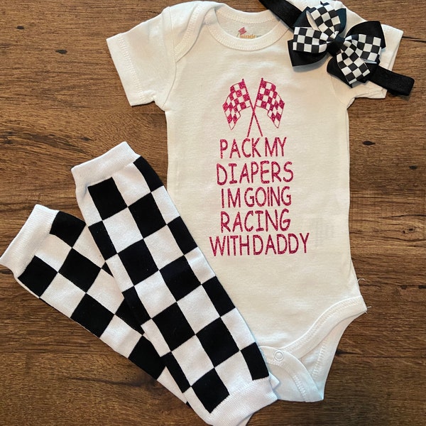 Pack My Diapers Im Going Racing With Daddy - Etsy