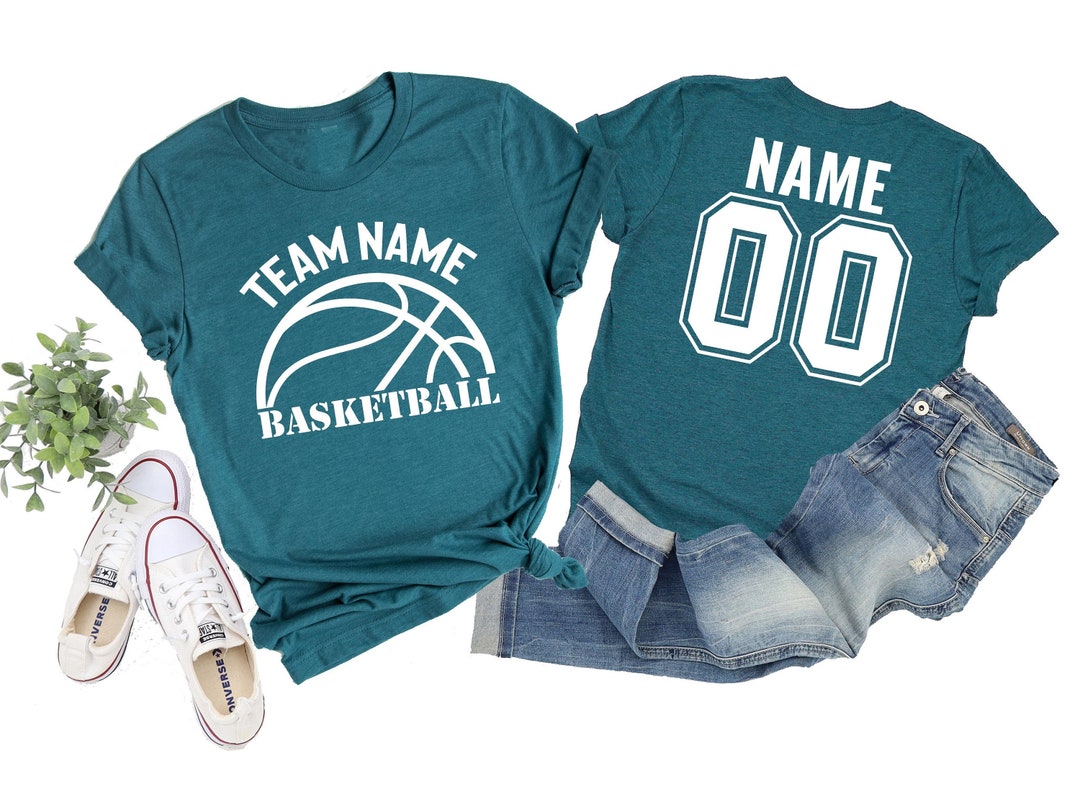 Custom Basketball Team Shirts: Personalized Fan Apparel - Etsy