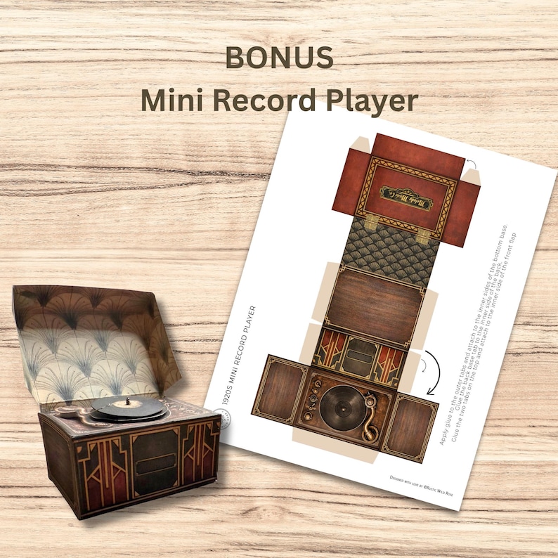 Vintage Printable Mini Records Kit for Scrapbooking and Journaling ...