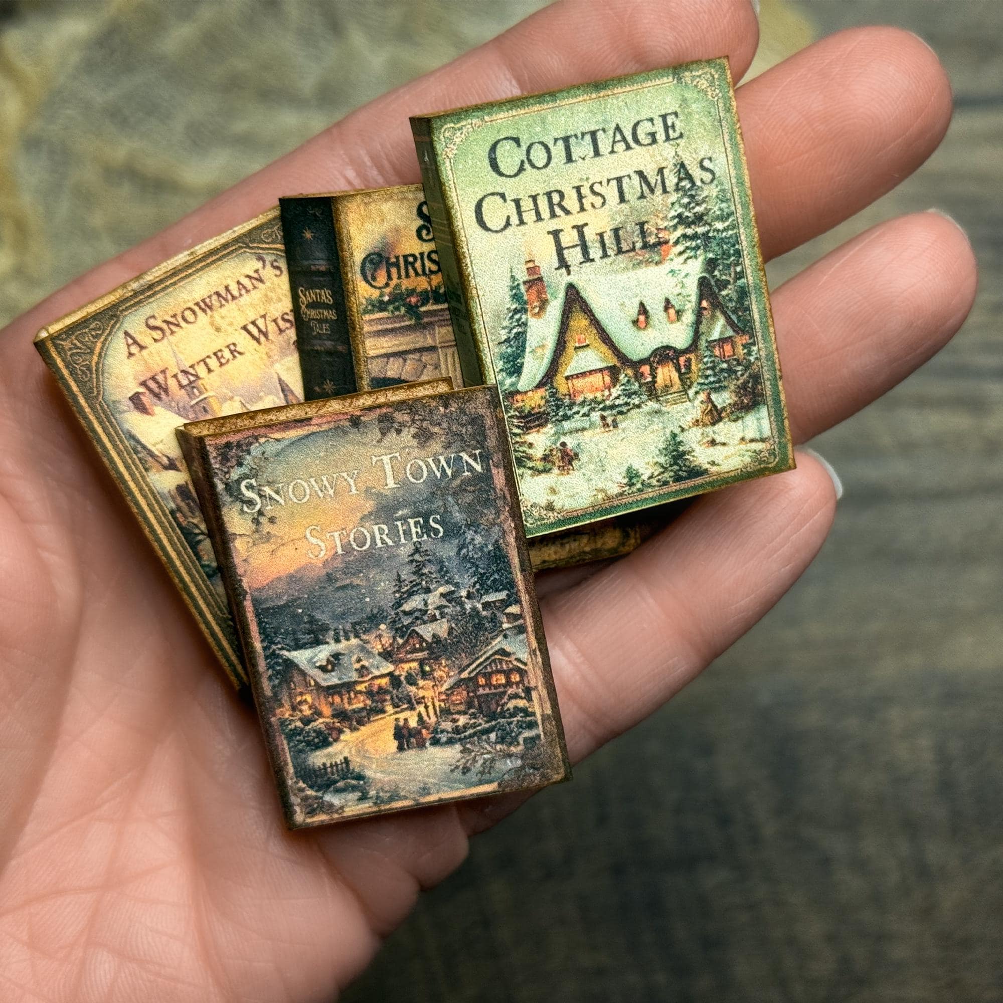 Classic Christmas Mini Book Kit Printable Vintage Books, Junk Journal ...