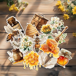 Printable Bee Haven Folio Kit – Vintage Honey Bee Journal Pages ...