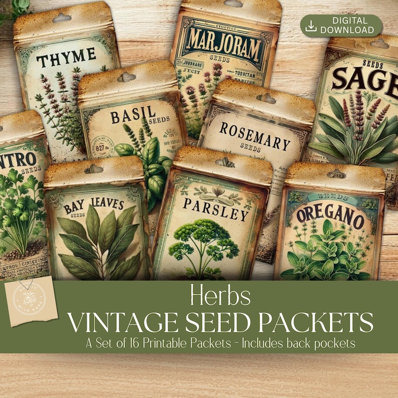 Garden Seeds and Labels - Etsy