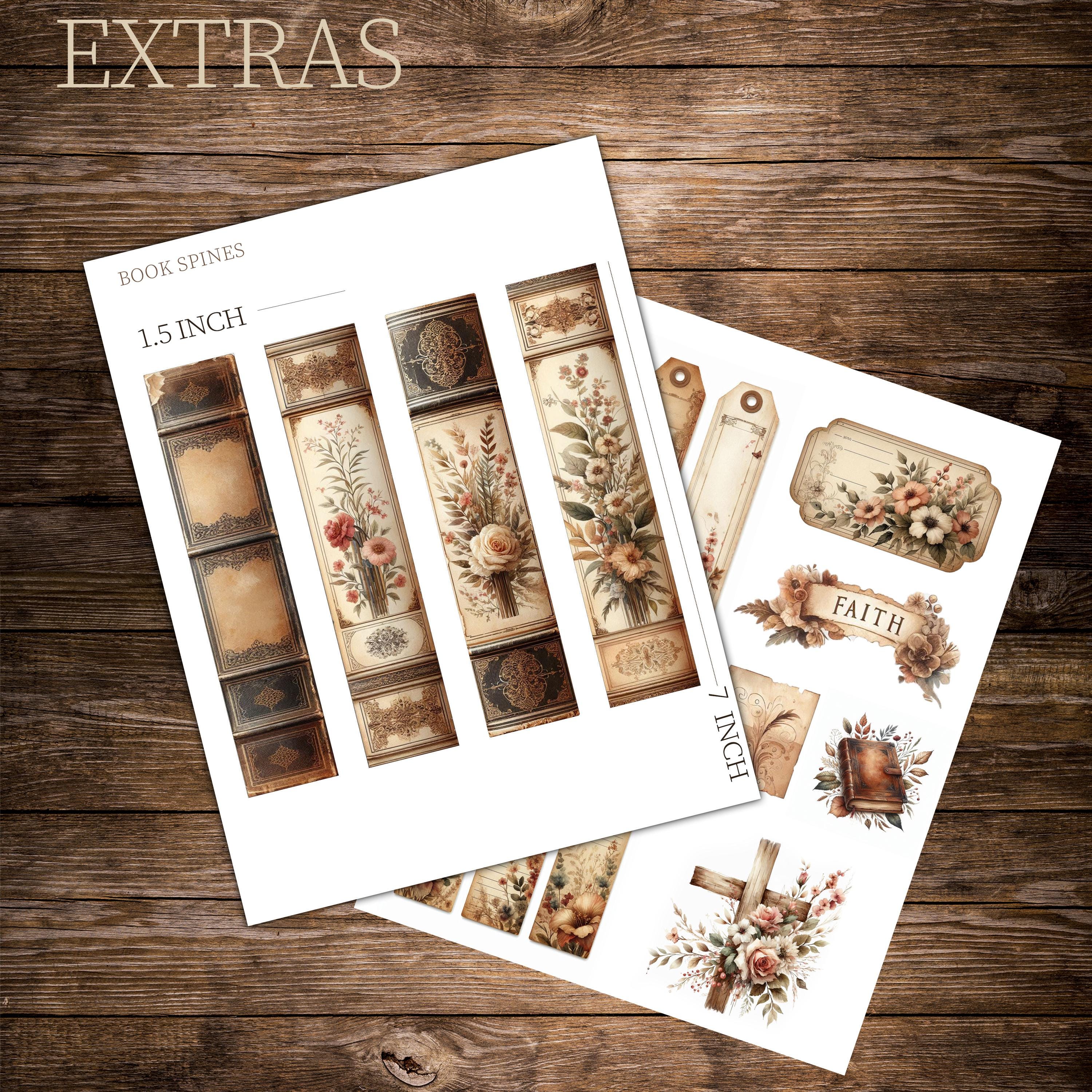 Scripture Scraps Junk Journal Ephemera, Christian Printable, Bible ...