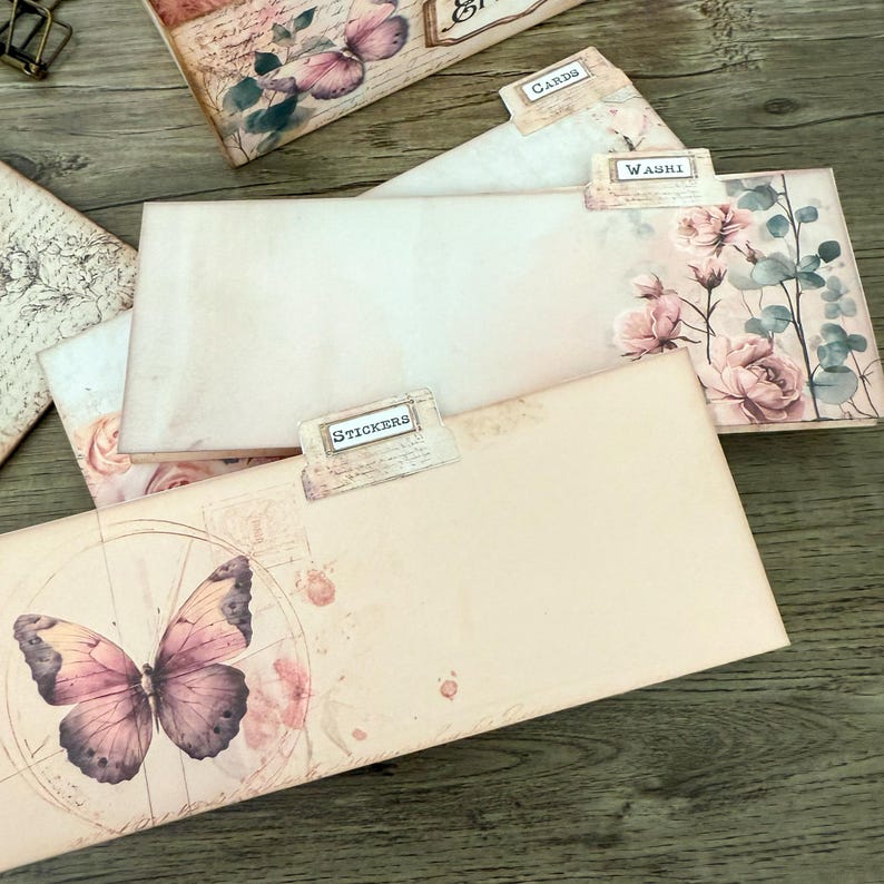 Printable Ephemera Storage Box, DIY Paper Craft Template, Shabby Chic ...