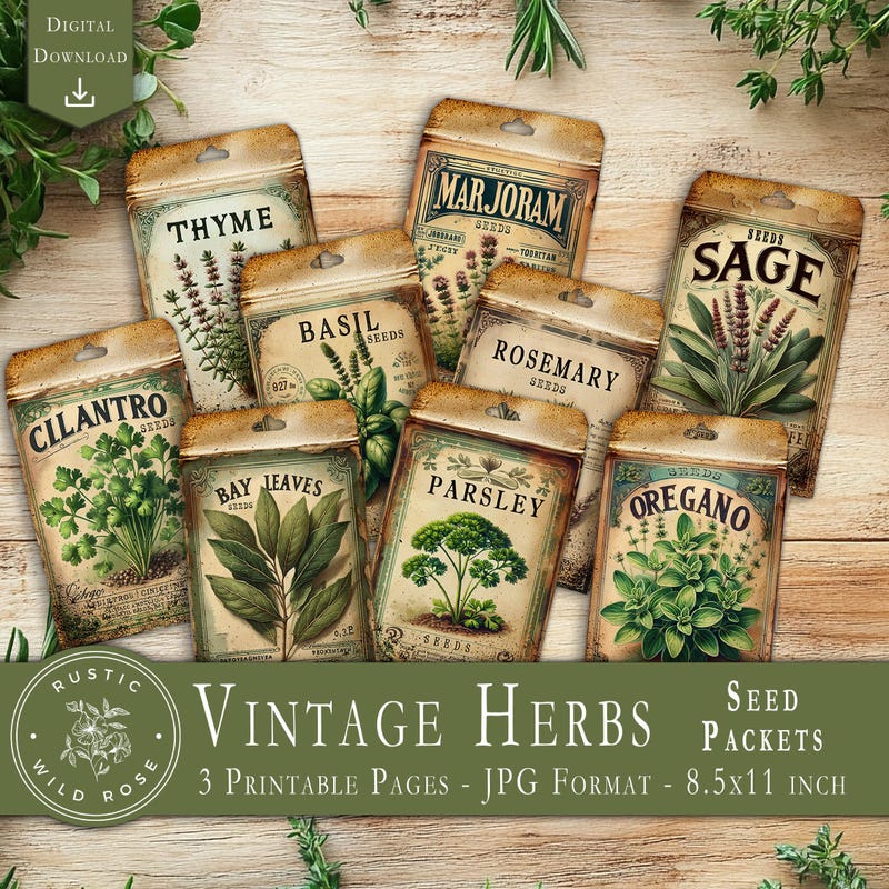 Herb Labels - Etsy