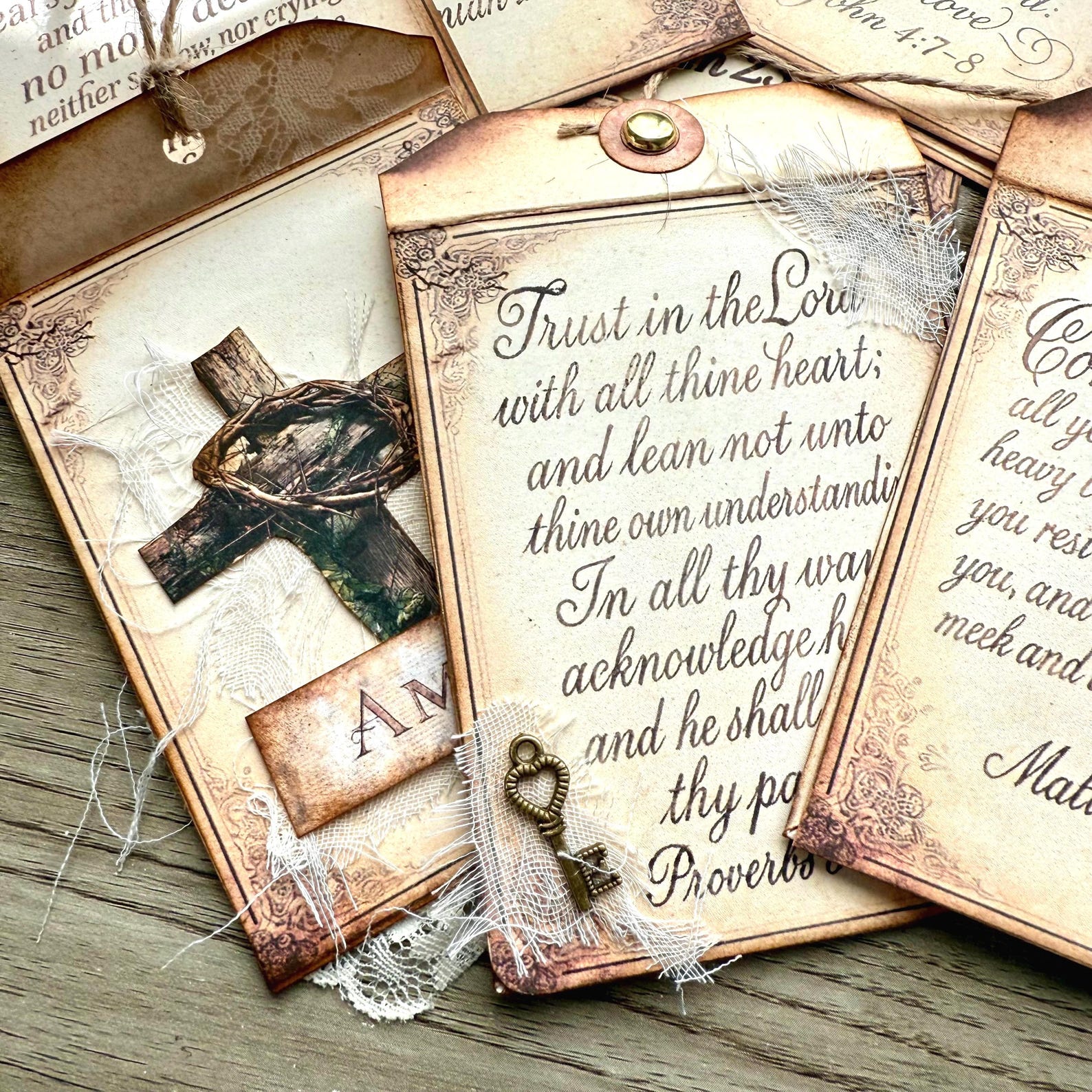 Digital Vintage Scripture Seed Packet Kit – Printable Christian ...