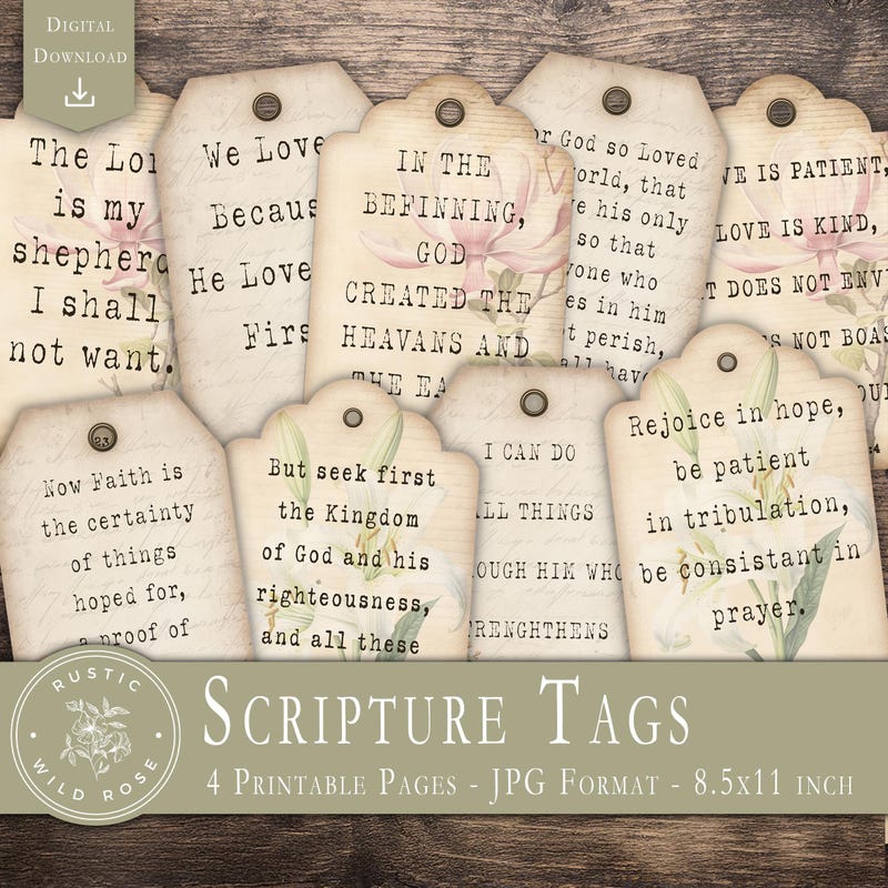 Scripture Tags - Etsy