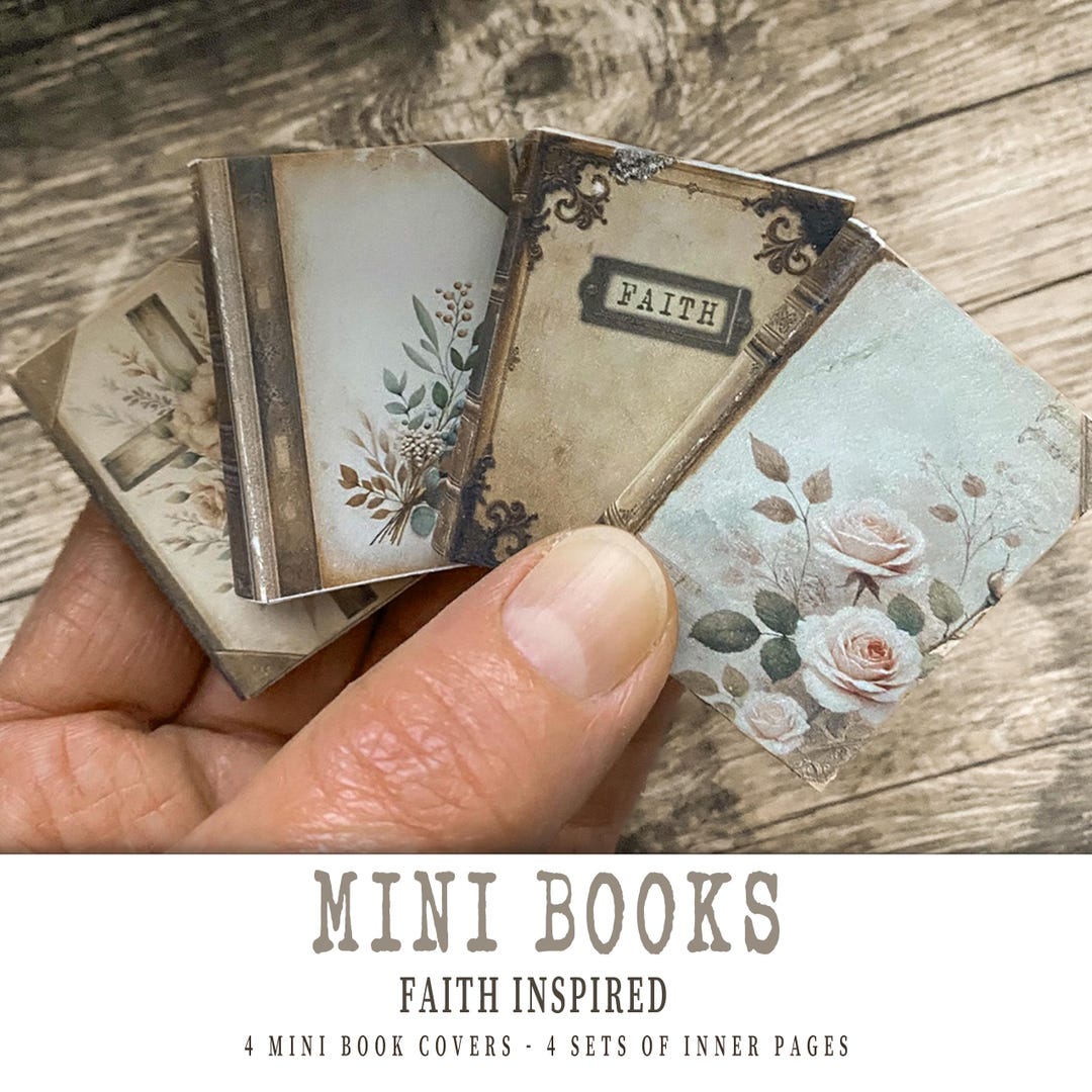 Digital Mini Books, Faith, Inspirational, Bible Verses, Printable ...