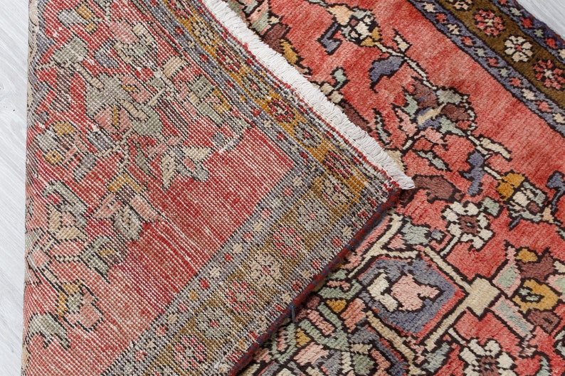 3'3 X 11' Pastel Red Color Runner Rug Top - Etsy