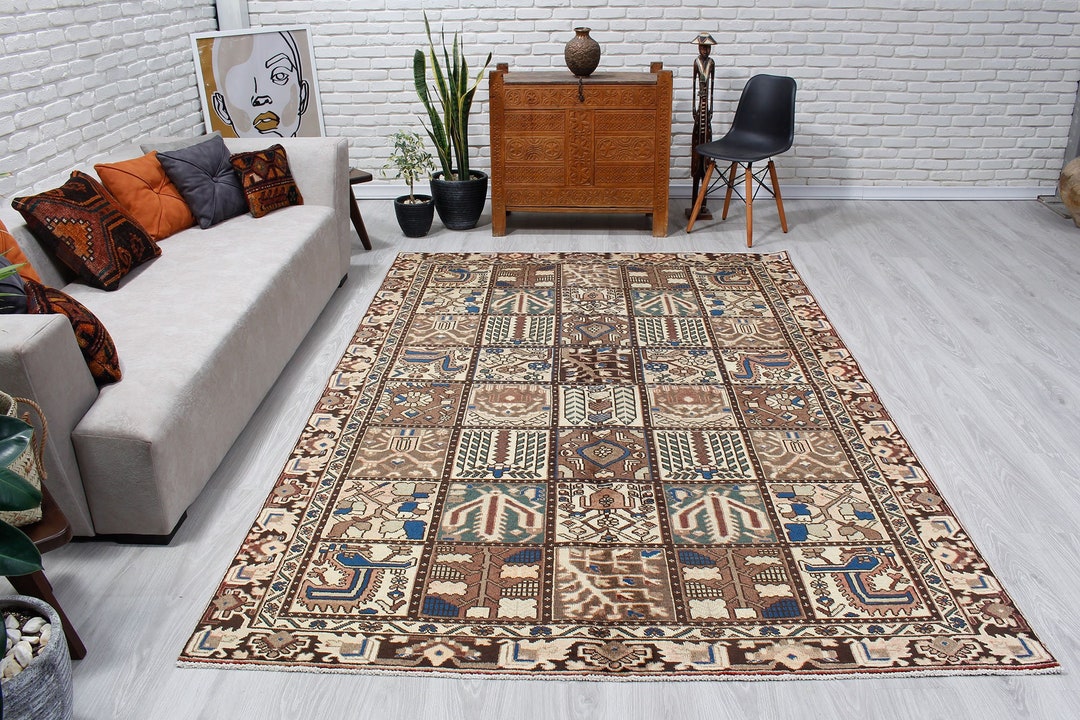 6x10 Area Rug Large Rug Rustic Area Rug 6'5 X - Etsy