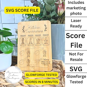 SCORE SVG Kitchen Conversions File | Laser File | Cut File | Score ...