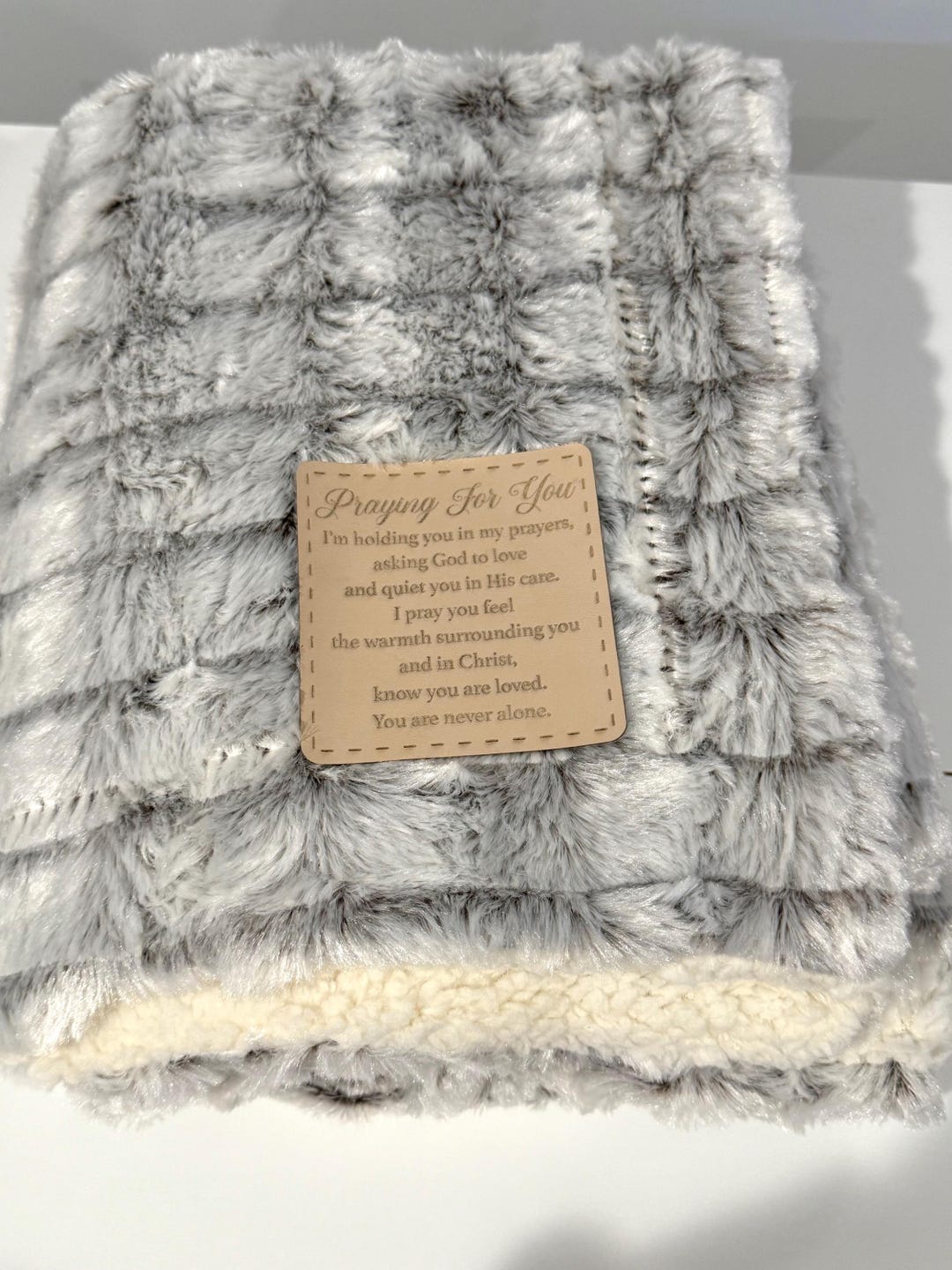 Prayer Blanket | Leather Patch Blanket | Prayer Gift | Passing Blanket ...