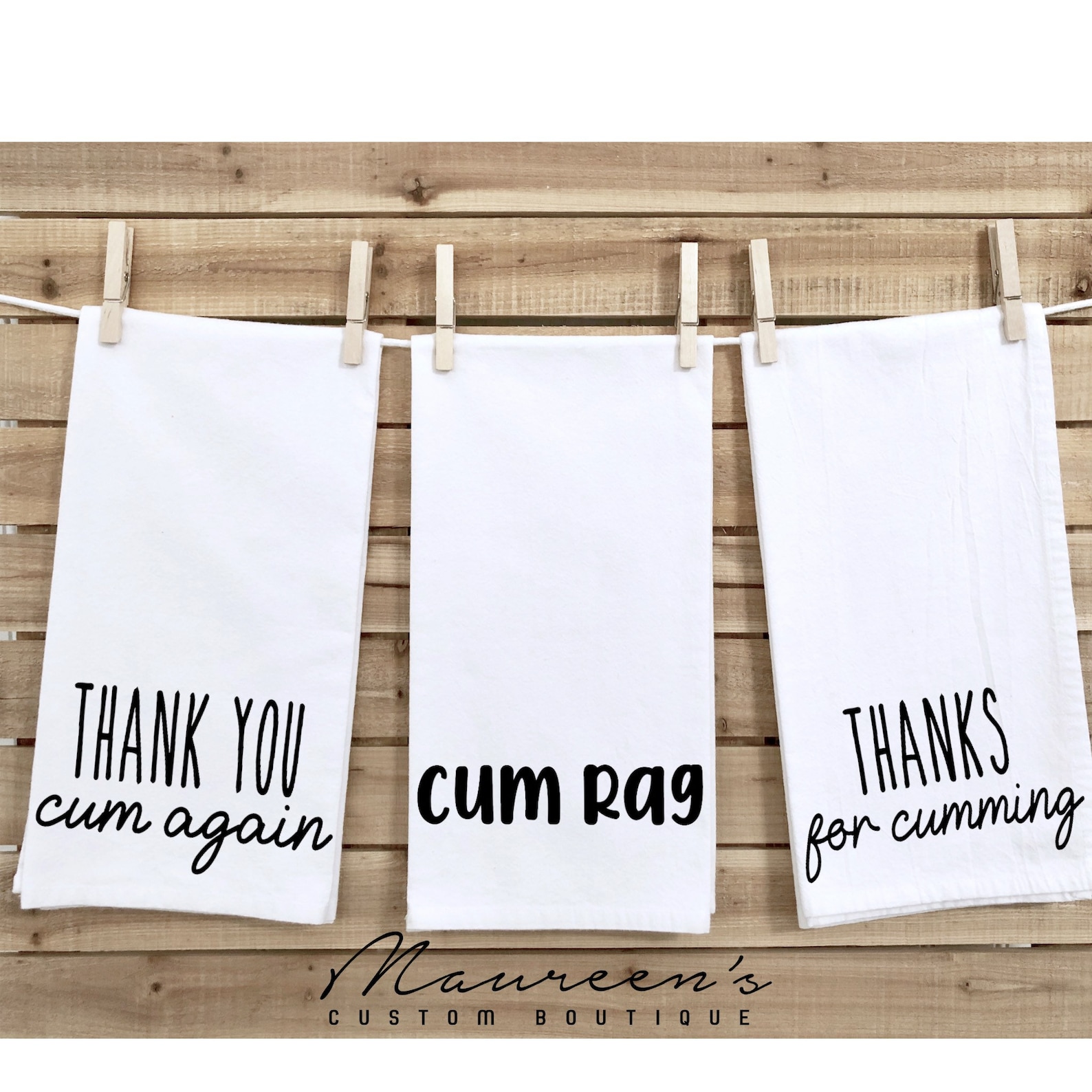 Cum Rag | Thanks for Cumming | Thank You Cum Again | Cum Towels | Gag Gift | Gift for Him | Gift ...