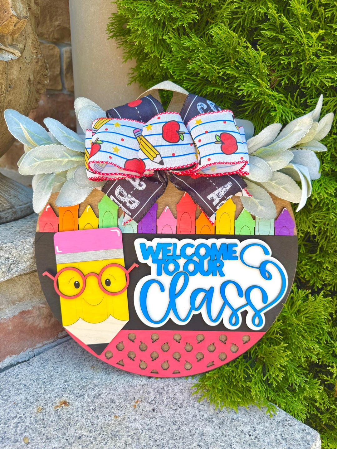 Welcome Class Door Hanger | Welcome Class Decor | Front Door Wreath ...