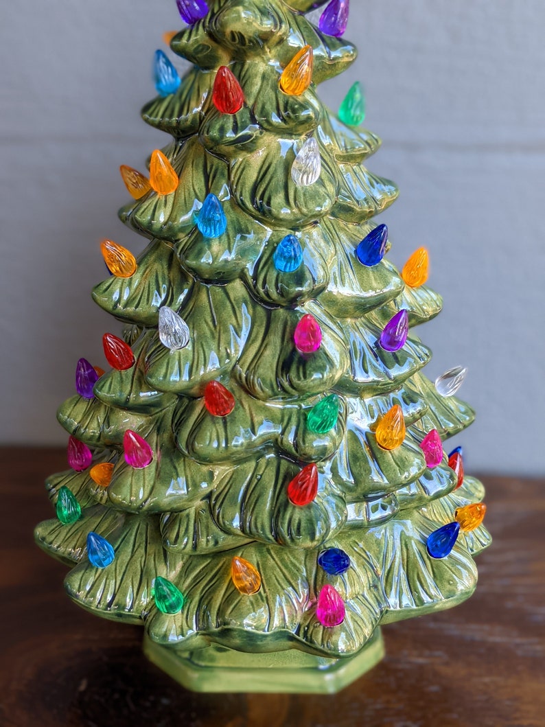 Vintage 13" Holland Ceramic Christmas Tree - Etsy
