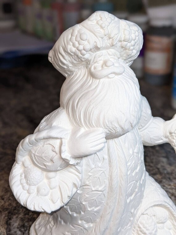 Art & Collectibles Gare Fruit and Veg Santa Ceramic Bisque ready to ...
