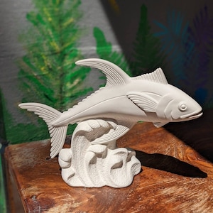 Yellowtail Tuna Fish Ceramic Bisque Ready to Paint - Etsy