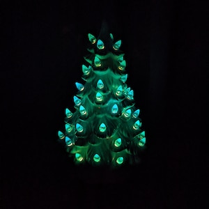 Vintage Holland 11" Ceramic Christmas Tree Light Up - Etsy