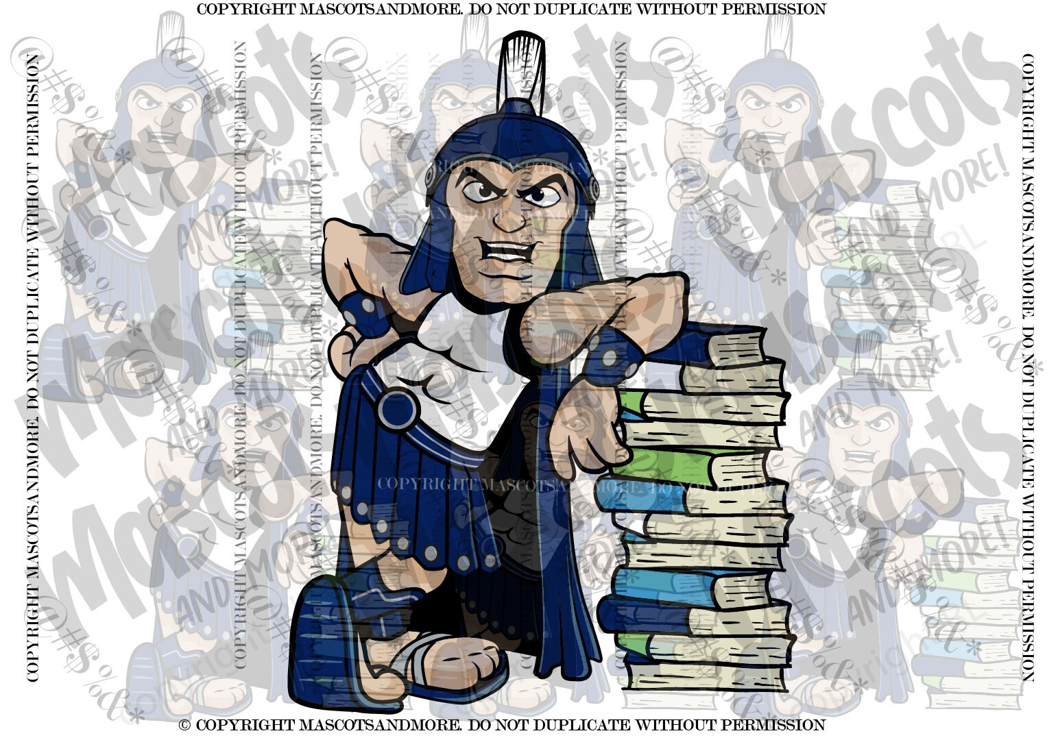 Trojan/spartan Mascot in Svg, Eps, Jpeg, Pdf, Png - Etsy