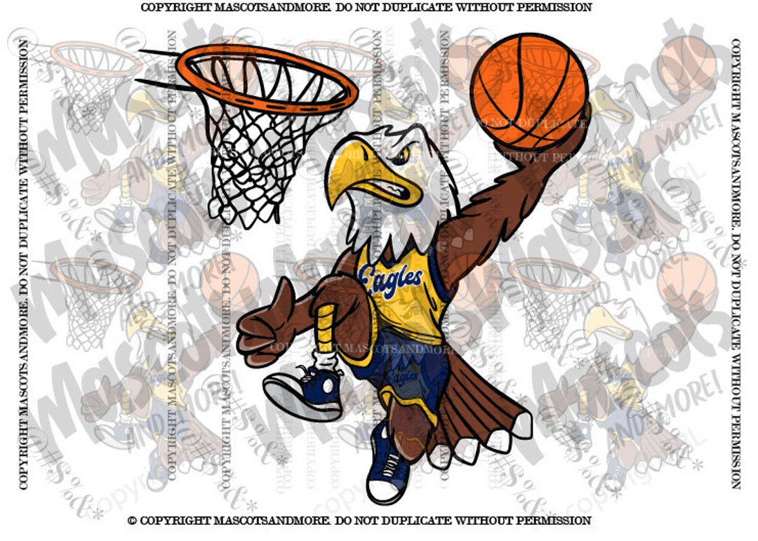 Basketball Eagle Logo in Vector Eps Svg Pdf Png Jpeg - Etsy Canada