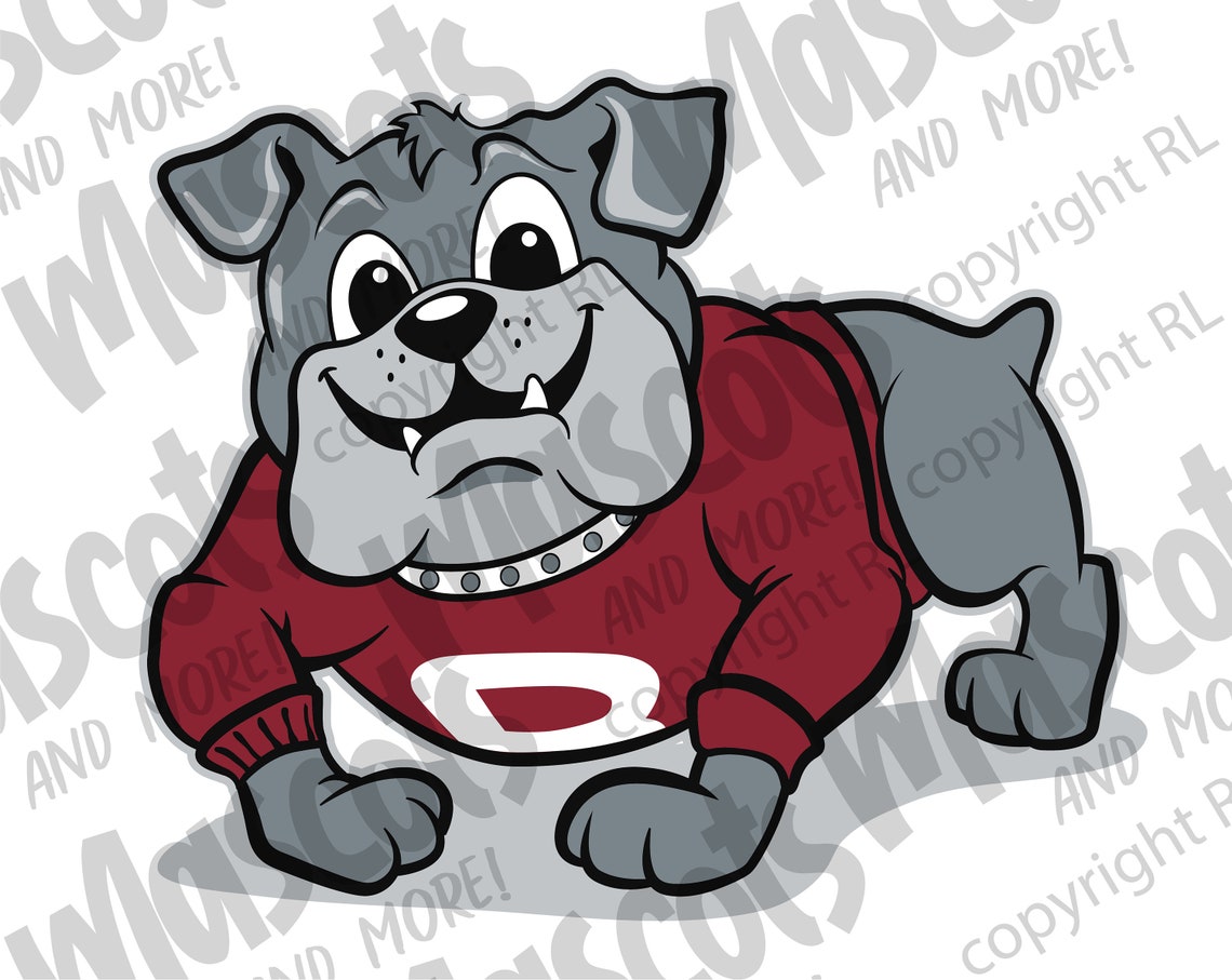 Bulldog Mascot in Vector Svg Eps Jpeg Pdf Png - Etsy