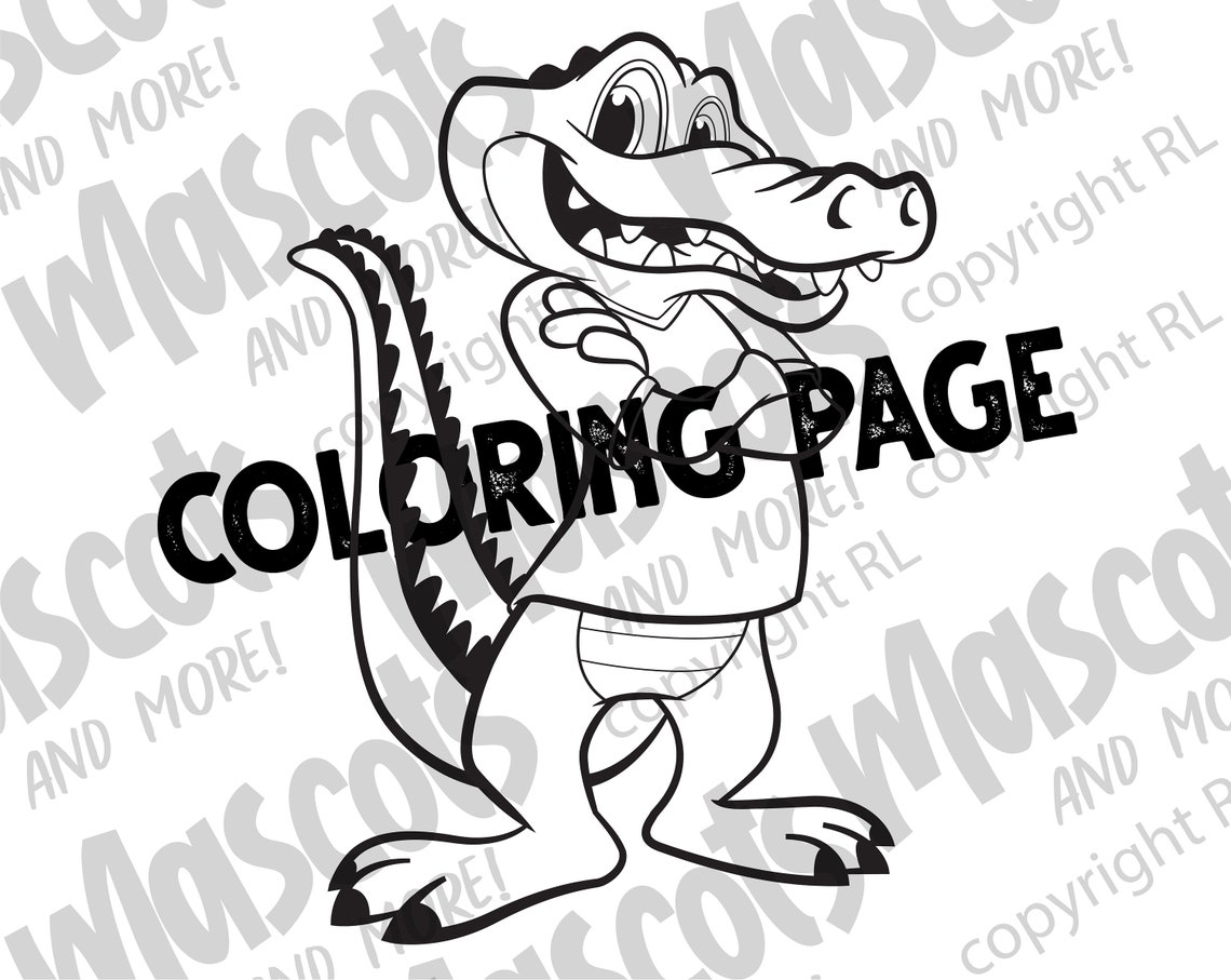 Gator Mascots in Vector Jpeg Png Pdf Eps Svg - Etsy