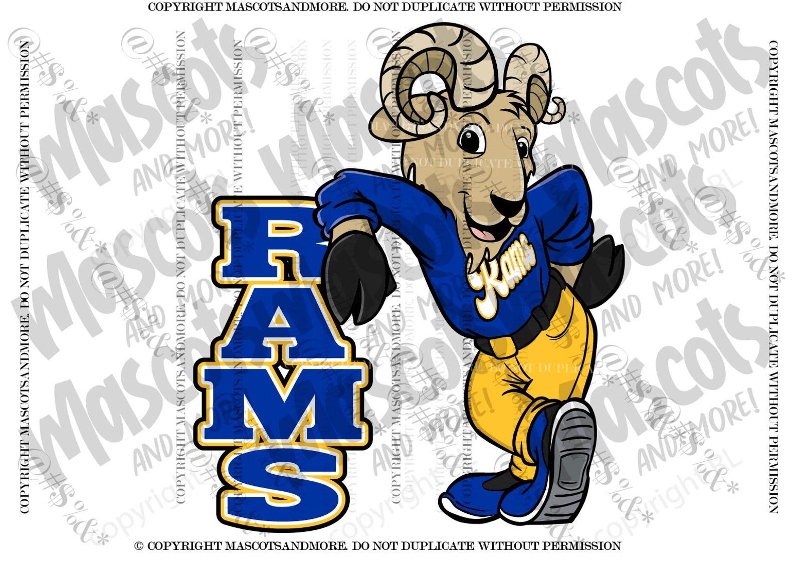 Ram Mascot in Svg, Png, Eps, Pdf, Jpg - Etsy