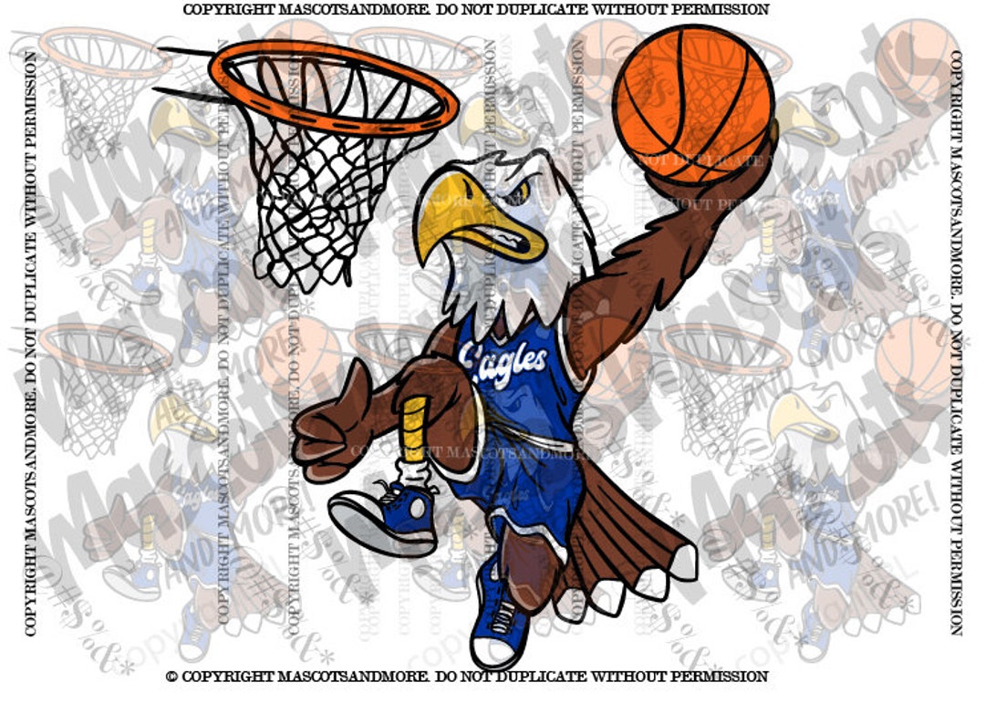 Basketball Eagle Logo in Vector Eps Svg Pdf Png Jpeg - Etsy