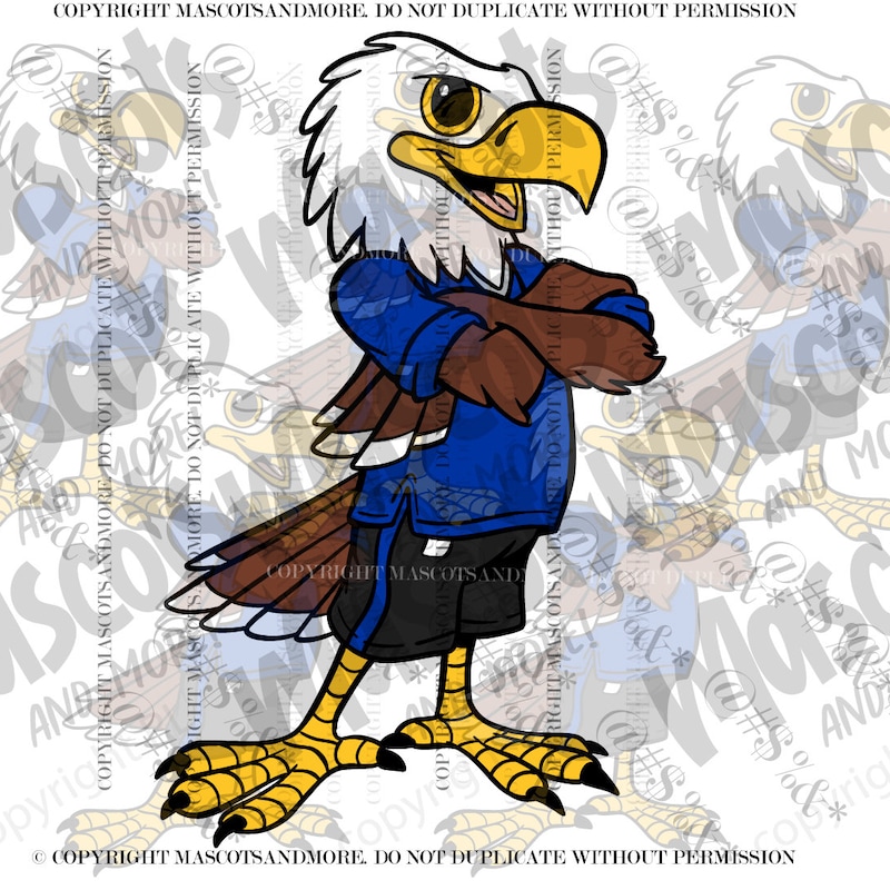 Eagle Mascot Svg - Etsy