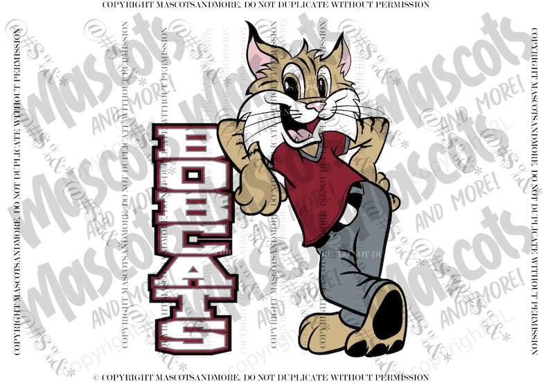 Bobcat Mascot in Vector, Jpeg, Png, Pdf, EPS, SVG - Etsy