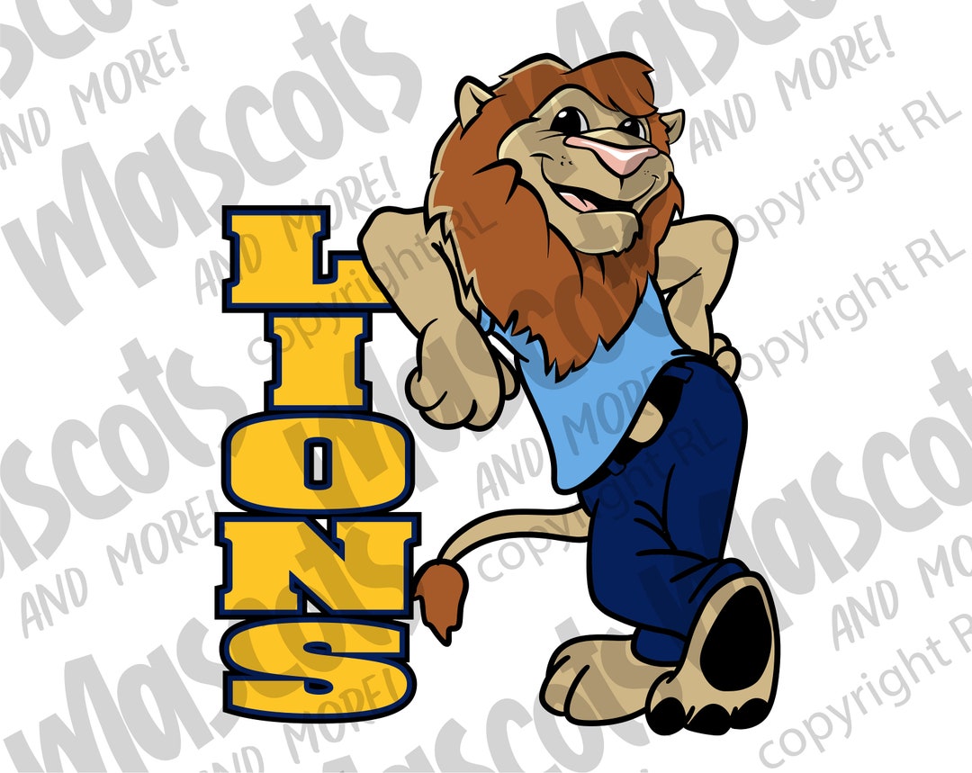 Lion Mascot in Vector Jpeg Png Pdf Eps Svg - Etsy