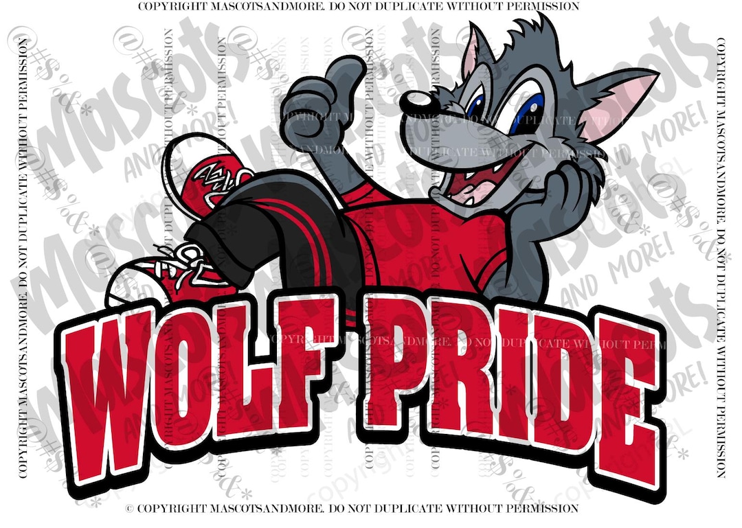 Wolf Mascot in Vector, Png, Pdf, EPS, SVG - Etsy