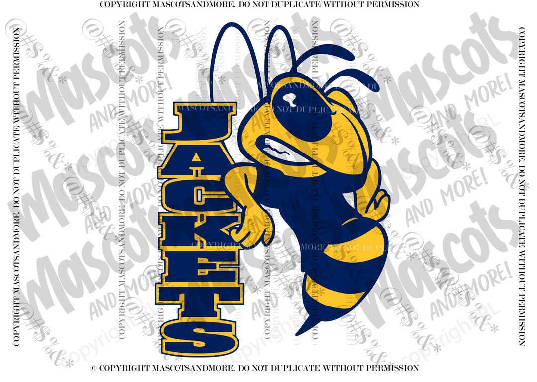 Yellowjacket, Yellow Jacket, Hornet Mascot in Svg, Eps, Pdf, Png, Jpg - Etsy