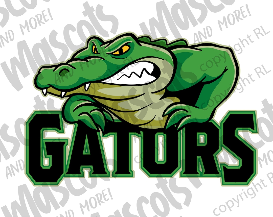 Gator Logo Mascot in PNG, SVG, Eps, Pdf and Jpeg - Etsy