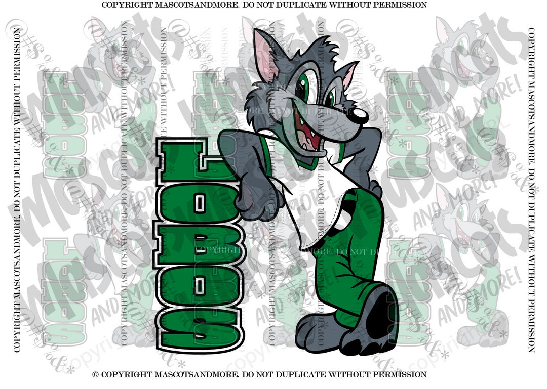 Buy Wolf Lobos Mascots in Vector, Jpeg, Png, Pdf, EPS, SVG Online in ...