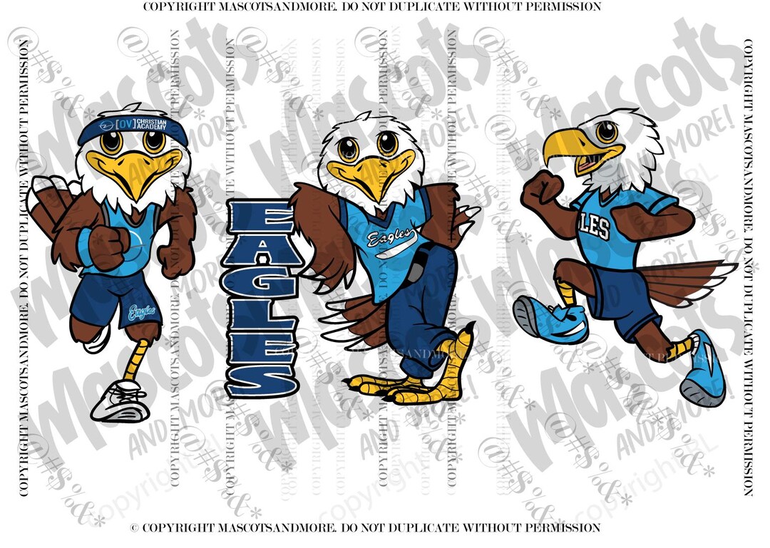 Eagle Mascots in Svg, Eps, Png and Pdf - Etsy