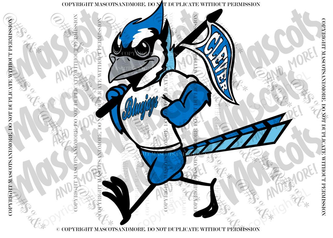 Bluejay Mascot in Vector, Jpeg, Png, Pdf, Eps, Svg - Etsy