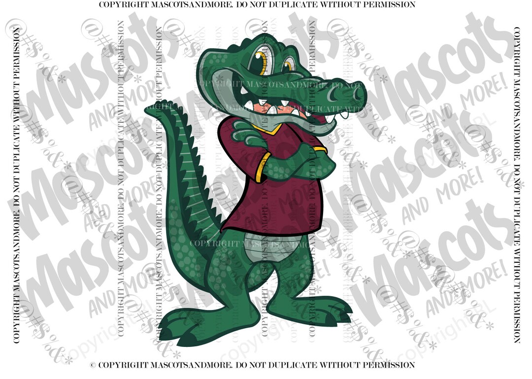 Gator Mascots in Vector, Jpeg, Png, Pdf, Eps, Svg - Etsy