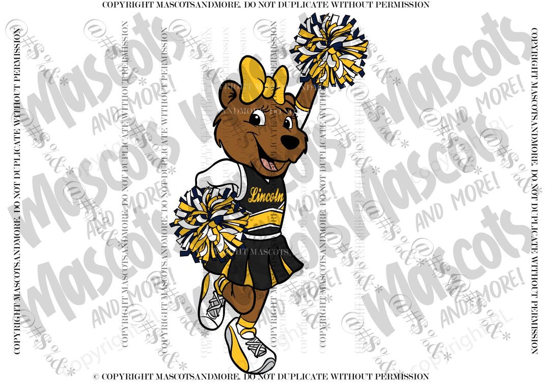 Bear Cheer Mascot in Vector, Jpeg, Png, Pdf, Eps, Svg - Etsy