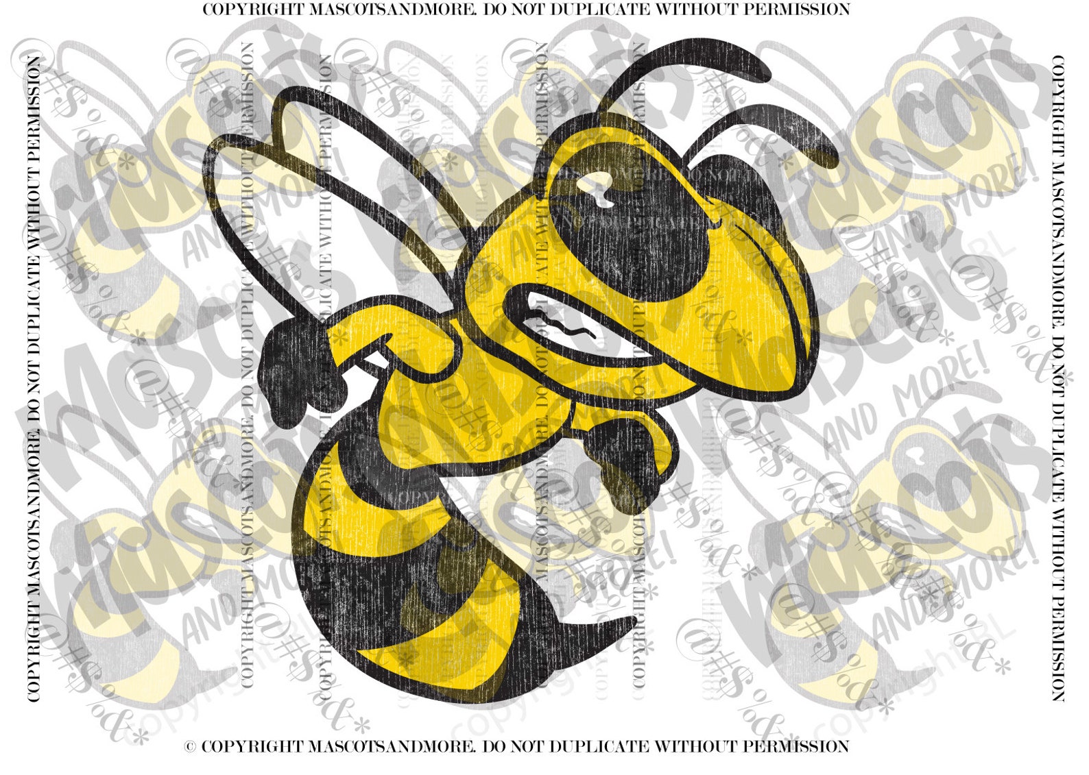 Hornet Mascot in Svg, Eps, Pdf, Png, Jpg - Etsy