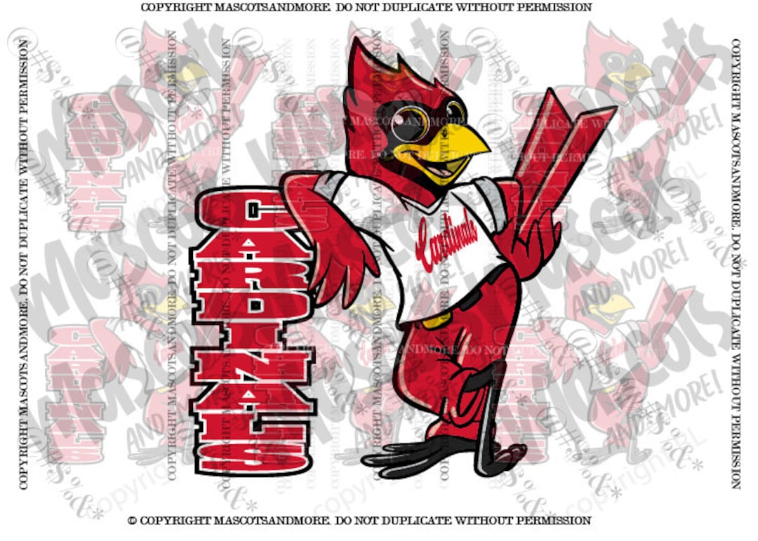 Cardinal Mascot in Vector, Svg, Eps, Jpeg, Png, Pdf - Etsy