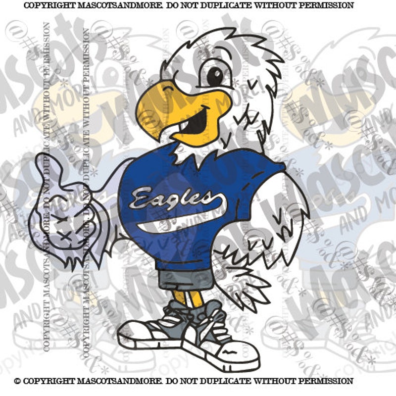 Eagle Mascot Svg - Etsy