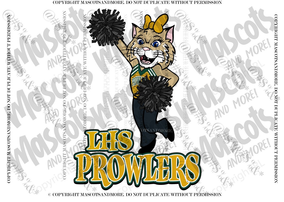 Wildcat Cheer Mascot in Vector, Jpeg, Png, Pdf, EPS, SVG - Etsy
