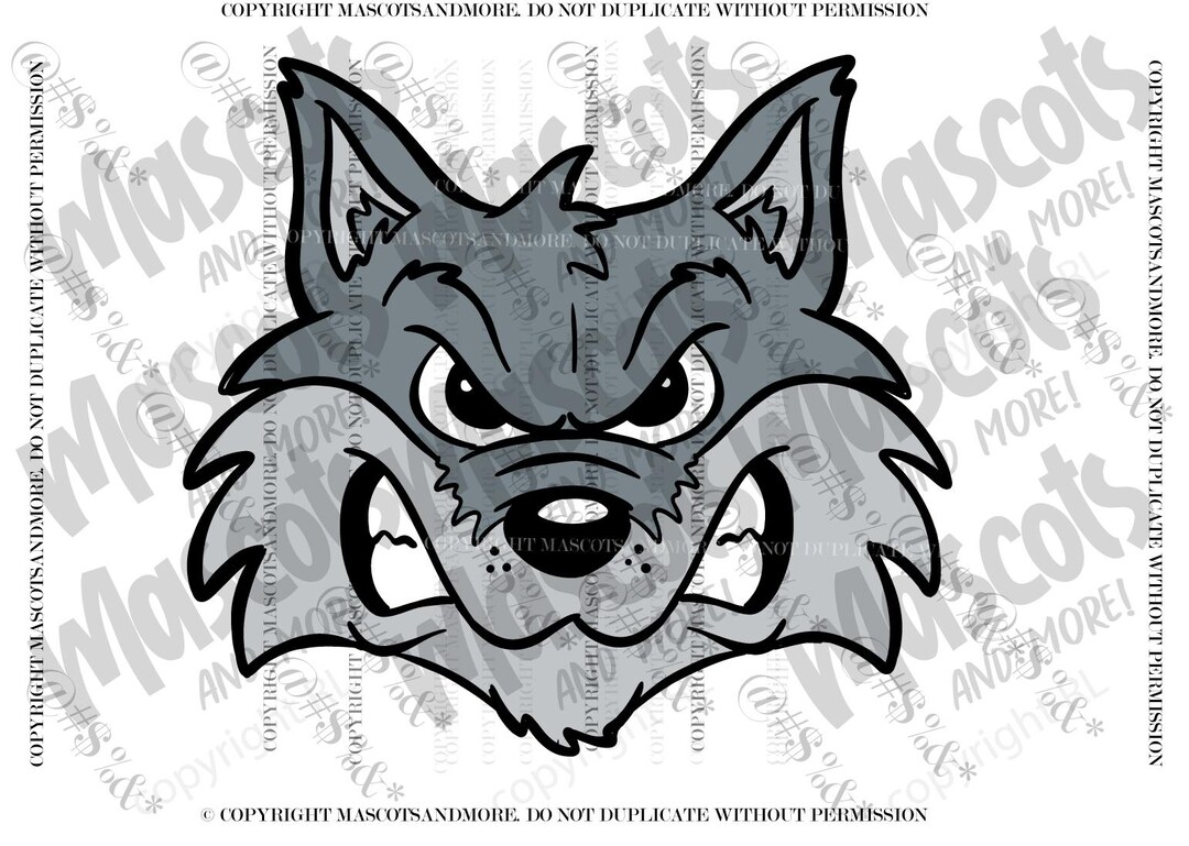 Lobos Mascot in Vector, Png, Pdf, SVG - Etsy