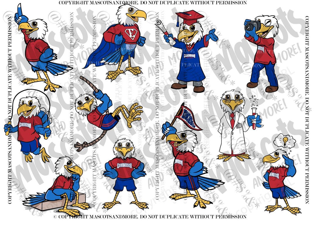 Eagle Mega Theme Bundle Mascots in Eps, Svg, Pdf, Svg - Etsy