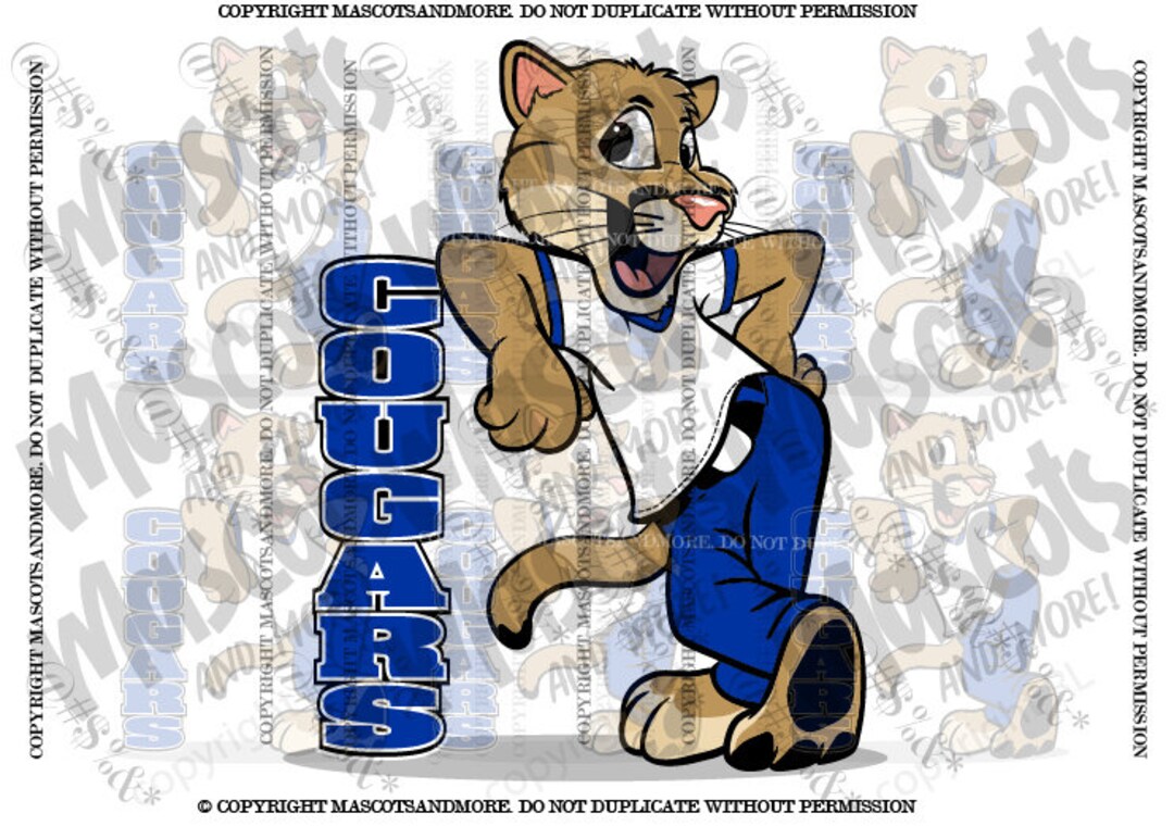 Cougar Mascot in Vector, Jpeg, Png, Pdf, Eps, Svg - Etsy