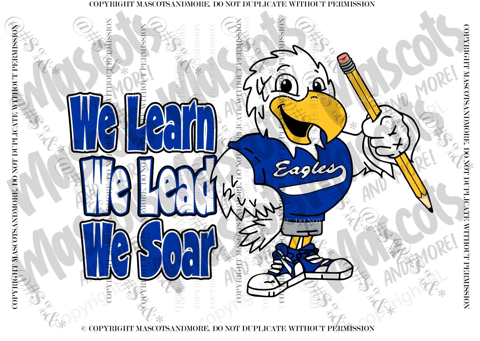 Eagle Mascot With Eps, Pdf, SVG Files Along With Png - Etsy